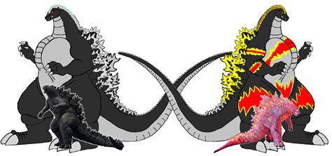 Godzilla Titanus Gojira Animated And Live Action By Leivbjerga On