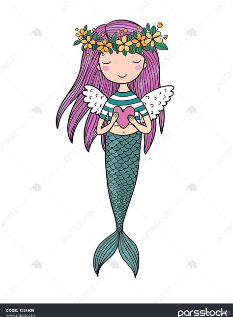 عکس پری دریایی ساده عکس نودی