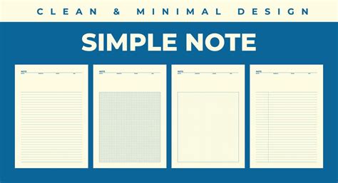 Simple Note In Clean And Minimal Design 47011542 Vector Art At Vecteezy