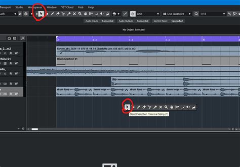 Cubase 14 Pro Right Click Arrow Object Selection Cubase Steinberg