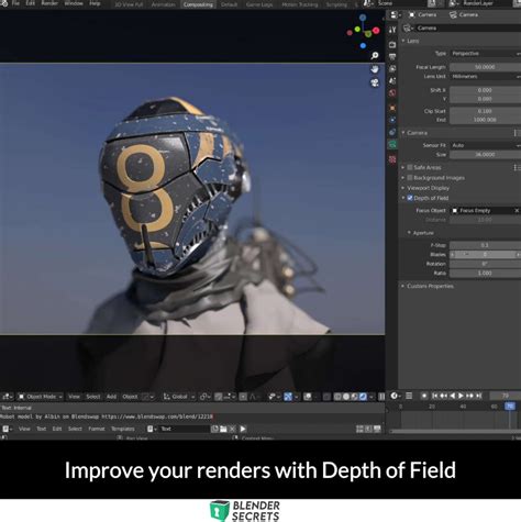 shallow depth of field — blender secrets