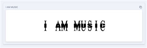Free I AM MUSIC Font Bold Text Generator