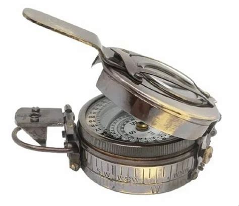 Brass Prismatic Compass Solid Brass British Prismatic Engineers Ww2