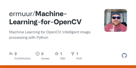 Github Ermuurmachine Learning For Opencv Machine Learning For
