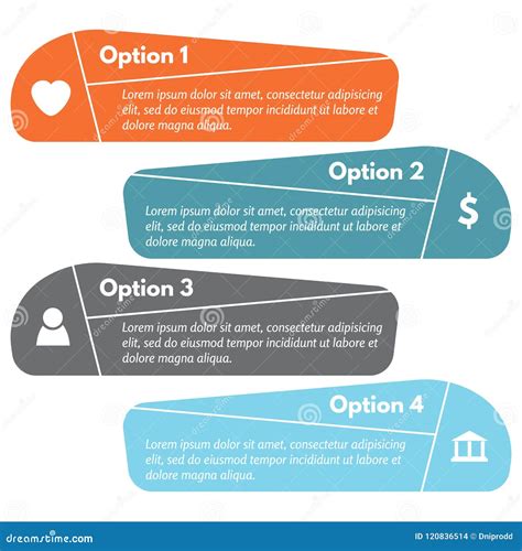 Four Elements Of Infographic Design With Icons Stock Vector