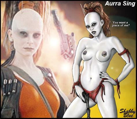 Rule 34 1girls Aurra Sing Female Female Only Lowres Shabby Blue Solo