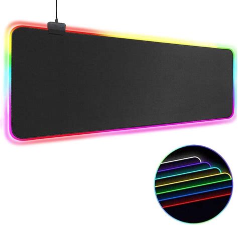 Igoods Gaming Muismat XXL RGB LED Verlichting Anti Slip Bol