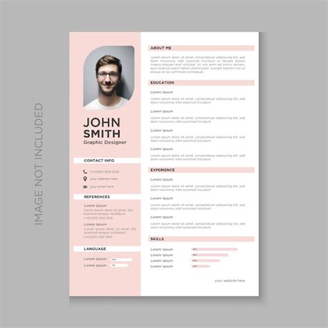 Premium Vector Resume And Cv Template
