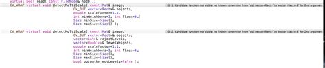 Iphone Opencv Face Detection Vector Issue Stack Overflow