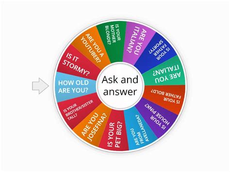 Ask Your Classmate Rueda Aleatoria