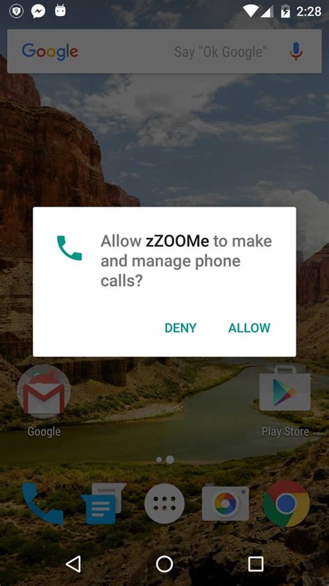 Android Request Permission Window Force Application To Stop Stack