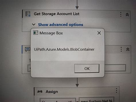 Getting Error To Connect Azure Blob Storage Activities Uipath