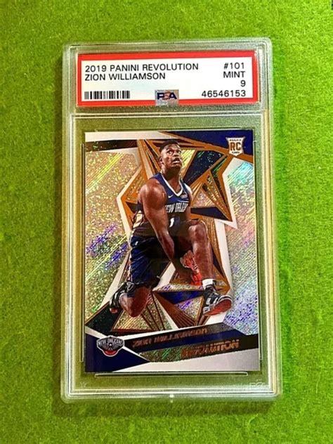Carte Recrue Zion Williamson Psa 9 Prizm Rc 2019 20 Revolution Zion