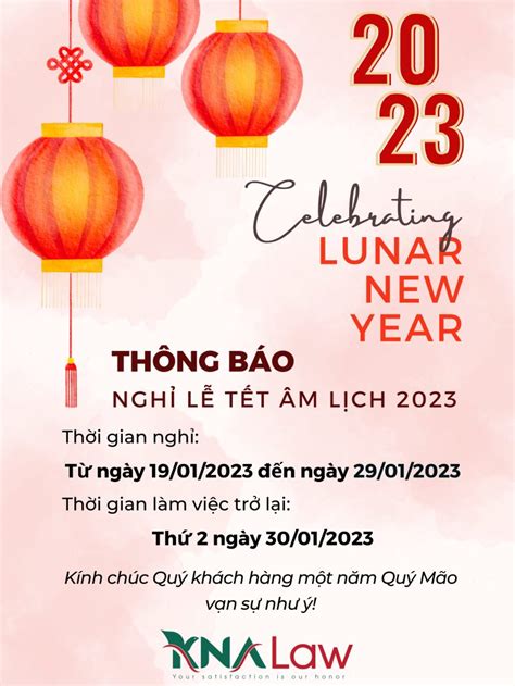 ThÔng BÁo NghỈ LỄ TẾt Âm LỊch 2023 Knalaw Tư Vấn Pháp Lý Kinh Doanh