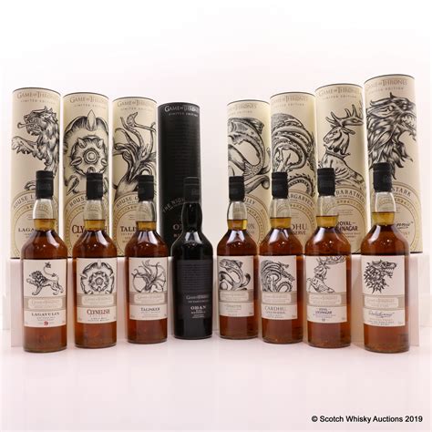 Diageo Game Of Thrones Collection 8 X 70cl The 98th Auction Scotch