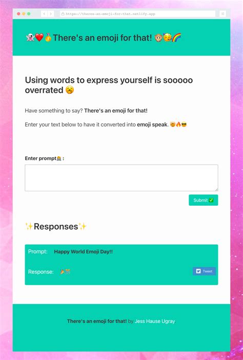 GitHub Jhugray GPT Emoji A Front End Application To Convert Text Into Emoji Speak Using