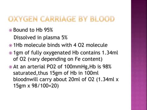 Oxygen Cascade And Therapy Pptx