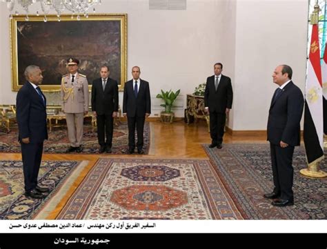 New Sudanese Ambassador Presents His Credentials To Egyptian President