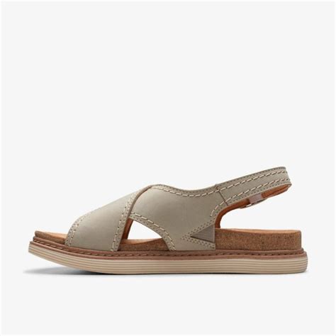 Clarks Uae Online Shop Grey Clarks Arwell Sling Stone Nubuck Womens