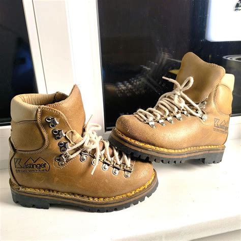 Hiking Leather Boots Brown Vintage Leather Lace Up Eu 38 Ankle Outdoor