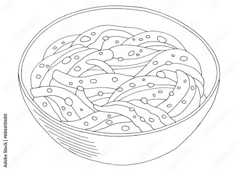 Kim Chi Food Graphic Black White Sketch Illustration Vector Stock Vector Adobe Stock