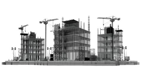 Premium Photo Building Construction Plan Facades Architectural