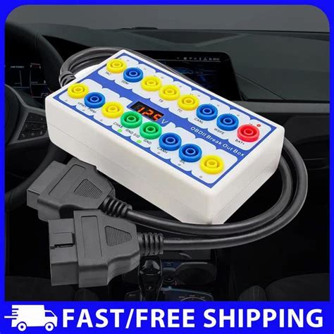 Obdii Breakout Box Indicator Light Diagnostic Connector Obd2 Interface