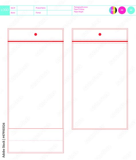 Customizable Bag Packaging Vector Illustration Custom Dieline Scaled