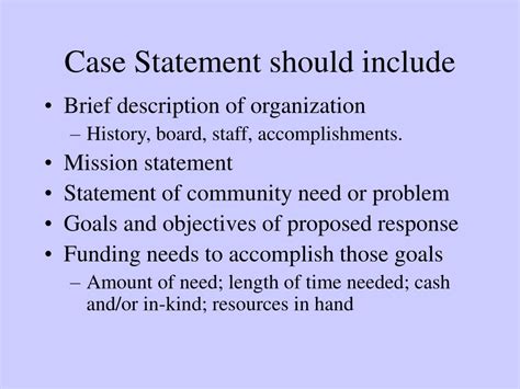 Ppt The Case Statement Powerpoint Presentation Id 666237