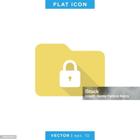 자물쇠 아이콘 벡터 스톡 일러스트 디자인 템플릿이 있는 폴더입니다 0명에 대한 스톡 벡터 아트 및 기타 이미지 0명 고정됨 그래픽 사용자 인터페이스 Istock