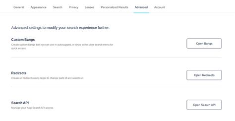 Advanced Settings Kagi S Docs