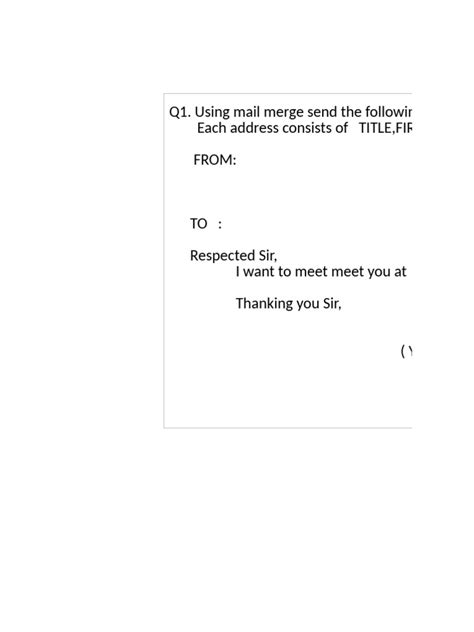 Ms Office Lab Exam Model Paper Pdf