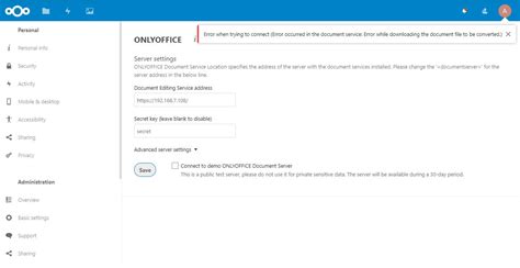 Nextcloud Onlyoffice Integration · Issue 250 · Onlyofficeonlyoffice