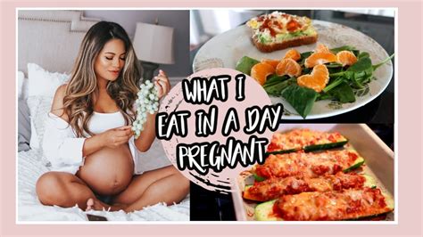 What I Eat In A Day Pregnant Healthy Easy Recipes Youtube