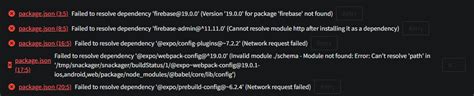 Packagejson Error Rreact