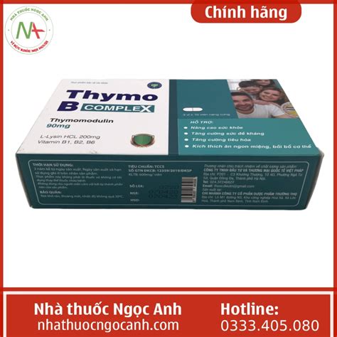 Thymo B Complex Là Thuốc Gì Có Tác Dụng Gì Mua ở đâu Giá Bao Nhiêu