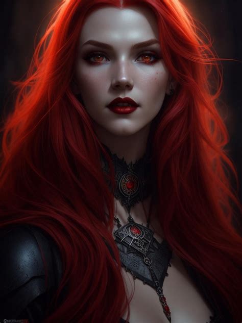 Beautiful Gorgeous Vampire Woman Red Hair Vikin 3 By Arrojado On Deviantart