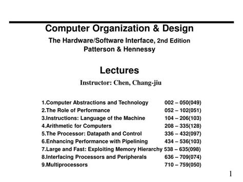 PPT - Computer Organization & Design The Hardware/Software Interface ...