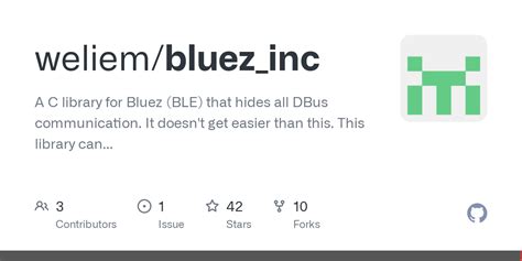 Github Weliembluezinc A C Library For Bluez Ble That Hides All