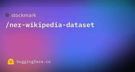 stockmark ner wikipedia dataset · datasets at hugging face