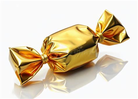 Stunning Golden Candy Wrapper A Closeup Showcase Of Exquisite Texture