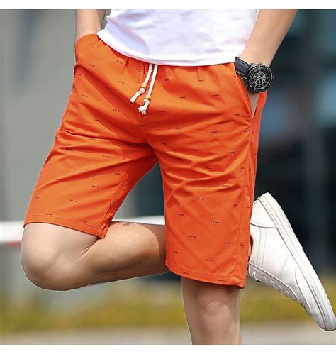오부바지 여름 남성추리닝반바지 남자 순면 코튼 슬림 하프 팬츠 비치바지 칠부바지 얇은 티몬