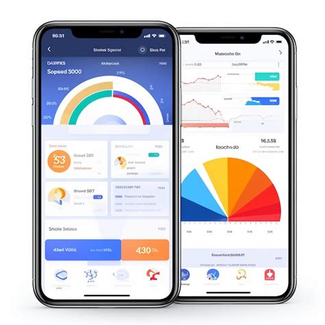 Premium Photo Two Iphones With A Dashboard And A Dashboard App On Them