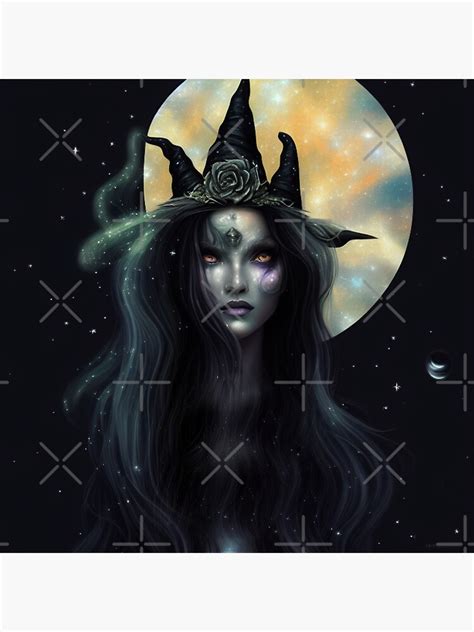 Pretty Face Artwork Beautiful Girl Art Witchy Girl Dark Woman Art