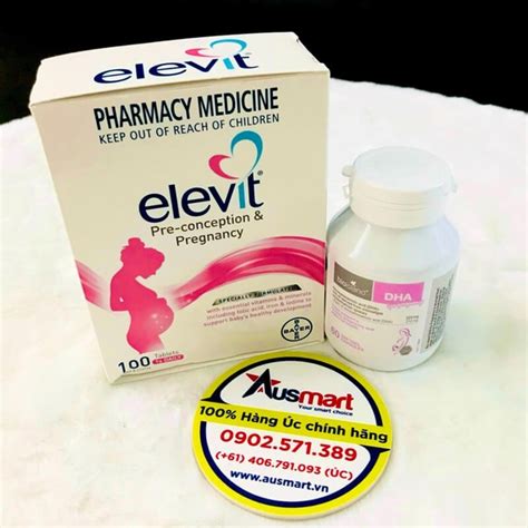 Combo Elevit Dha Bầu Cho Mẹ Bầu Mang Thai