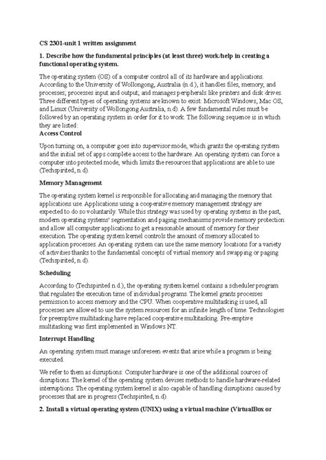 cs 2301 written assignment unit 1 cs 2301 unit 1 written assignment describe how the