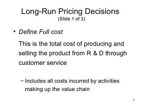 Differential Cost Analysis Chapter7