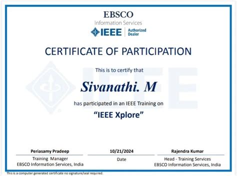 Sivanathi Murugan On Linkedin Continuouslearning Ieee Researchtools