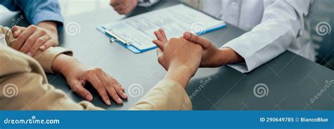 Infertile And Medical Consultation Between Young Couple And Doctor