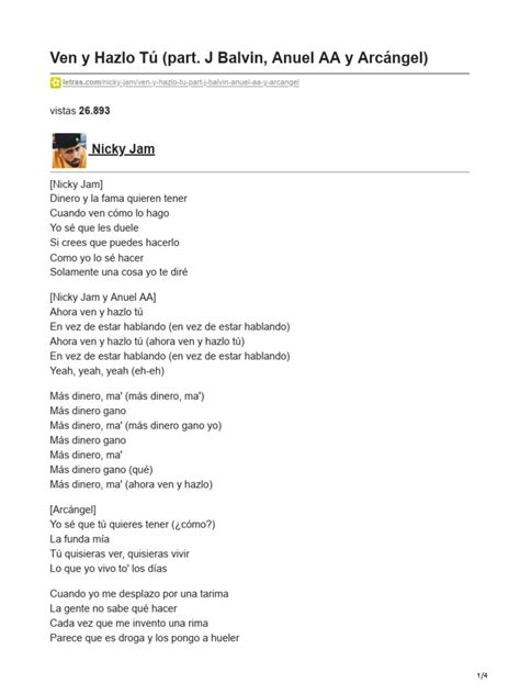 ven y hazlo tú part j balvin anuel aa y arcángel pdf
